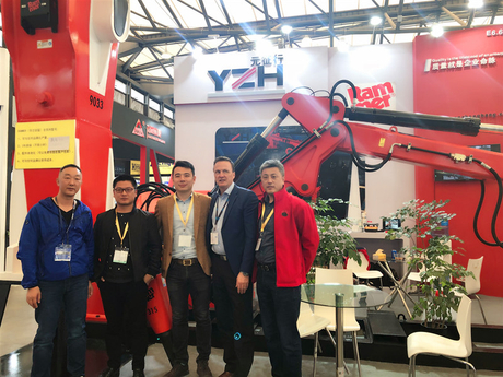 YZH Brand Pedestal Rockbreaker Booms Are Very Popular At Bauma China ...